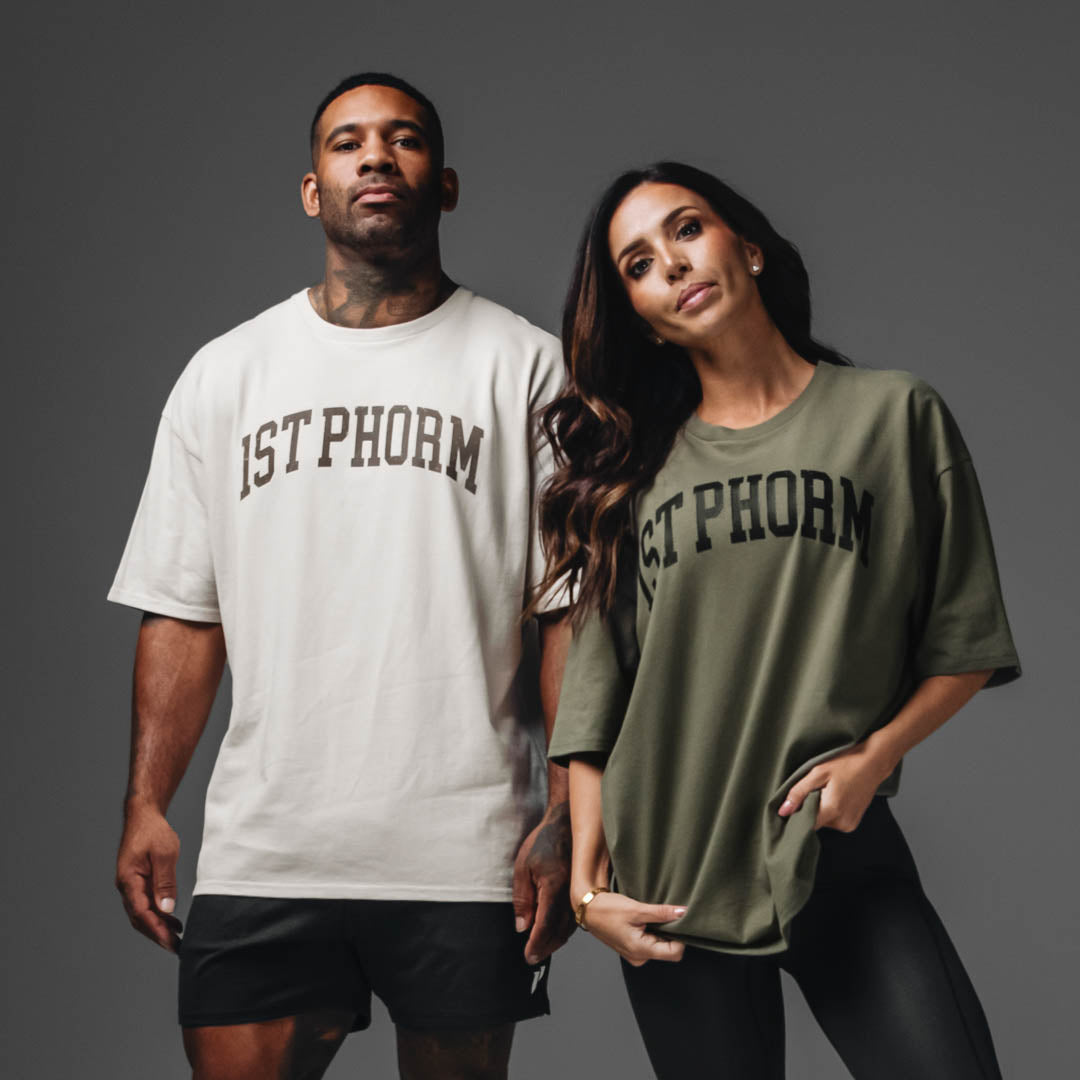 1P Varsity Oversized Tee – 1st Phorm